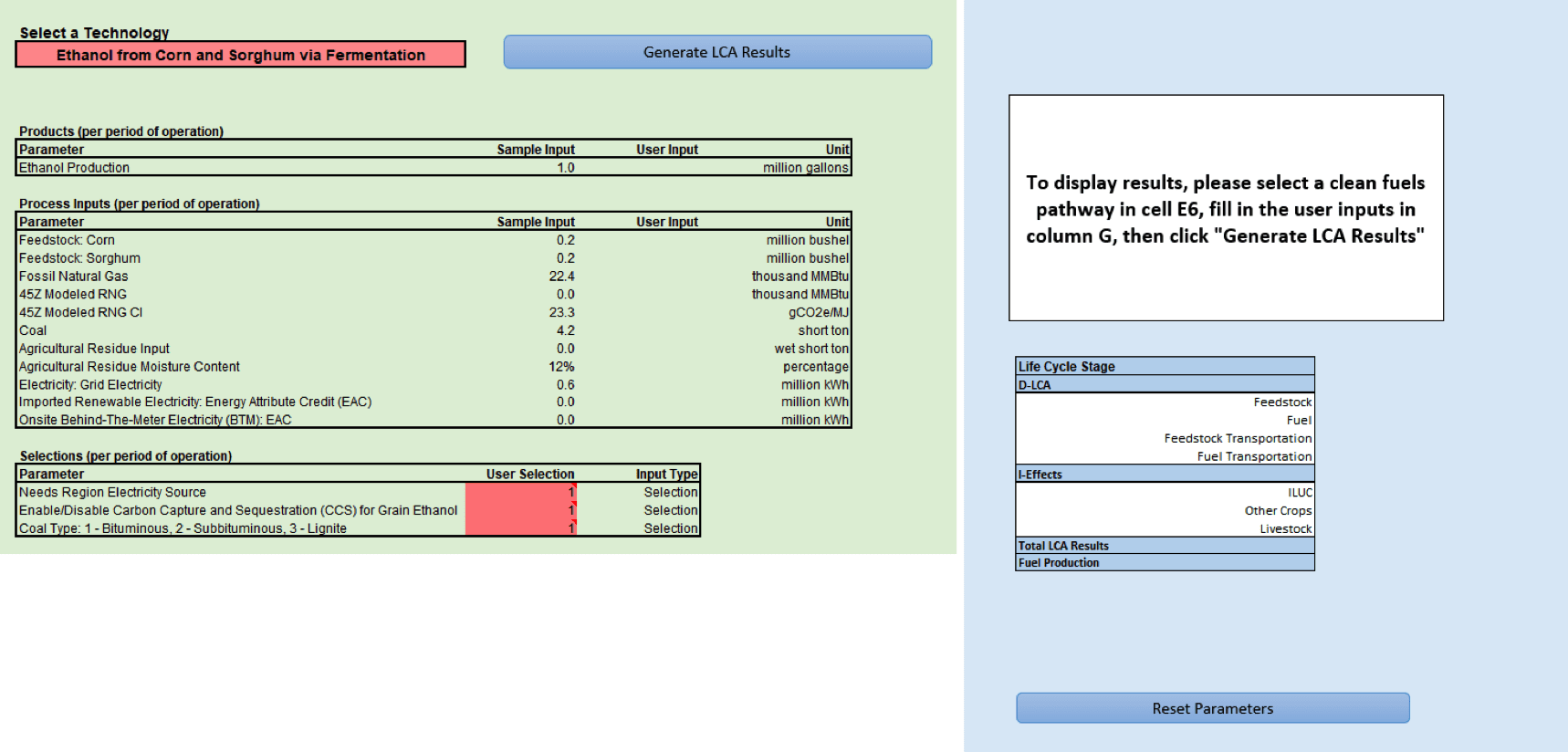 GREET Model - Life Cycle Associates, LLC